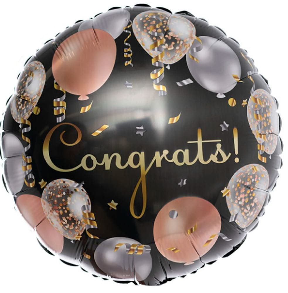 Helium Foil Balloon - Congrats!| Sarina's Florist