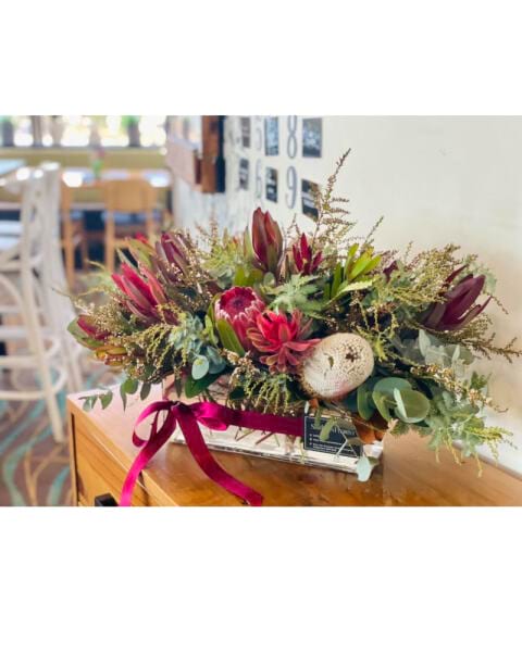 Native Flowers Rectangle Vase | Sarina's Florist Sydney